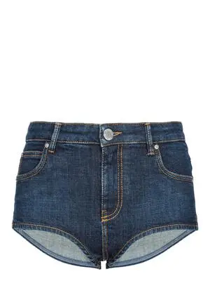 Pinko Belt-loop Denim Shorts - Blue