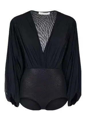 PHILOSOPHY DI LORENZO SERAFINI Philosophy Di Lorenzo Serafini Stretch Tulle Bodysuit