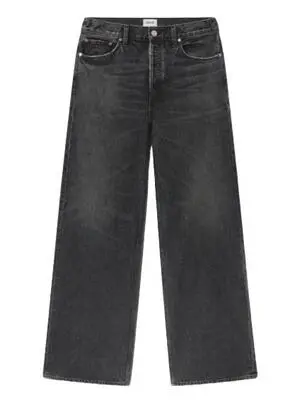AGOLDE Afton Straight Leg Jeans - Black