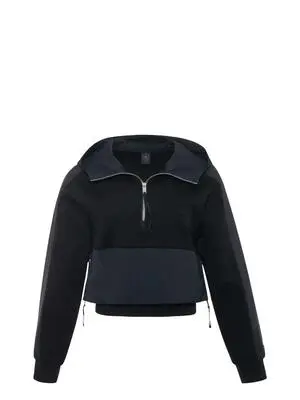 Moose Knuckles Zip-detailed Long-sleeved Sweatshirt - Black