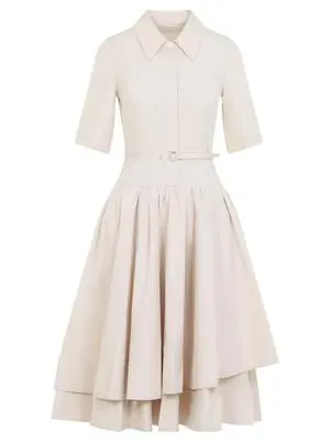 CO Co Belted Layered-skirt Mini Dress