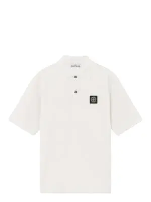 Stone Island Loose-fit Short-sleeve Polo Shirt - Ivory