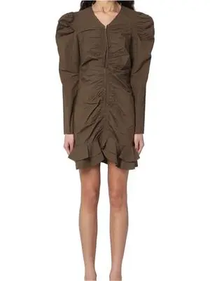ISABEL MARANT ÉTOILE Isabel Marant Etoile Mini Dress With Puff Sleeves And Ruffled Hem