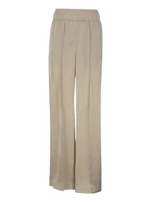 Brunello Cucinelli Wide-leg Trousers - Nude