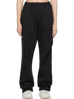 We11Done Logo Print Track Pants - Black