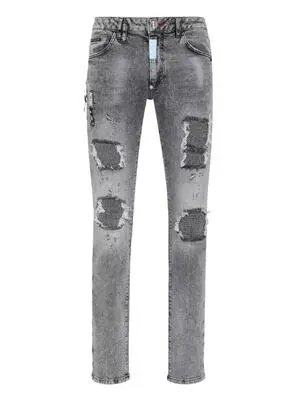 Philipp Plein Belt-loop Jeans - Gray