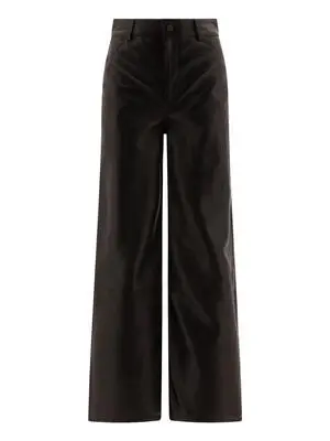 LOULOU STUDIO Wide Leg Trousers - Black