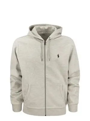 Polo Ralph Lauren Pony Embroidered Zip-up Hoodie - White