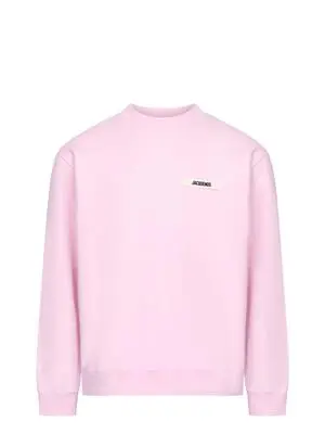 Jacquemus Logo Patch Crewneck Sweatshirt - Pink
