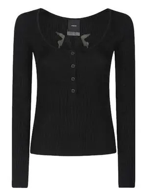 Pinko Long-sleeved Crewneck Knitted Jumper - Nerolimousine