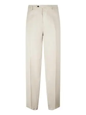 DONDUP Pleated Casual Pants - White
