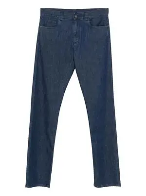 Canali Regular Fit Stretch Cotton Denim Jeans - Blue