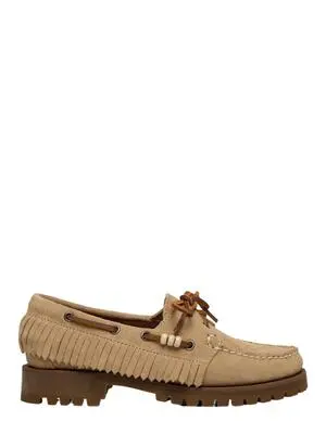 SEBAGO Ranger Suede Fringe Loafers - Brown