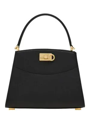 FERRAGAMO The Studio Box Tote Bag - Black