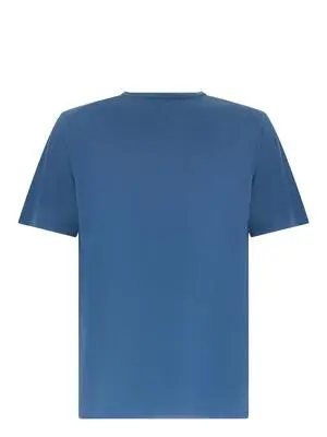 ROBERTO COLLINA Cotton Crew Neck T-shirt - Blue