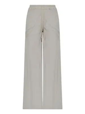 Rick Owens Drawstring Wide Leg Trousers - Gray