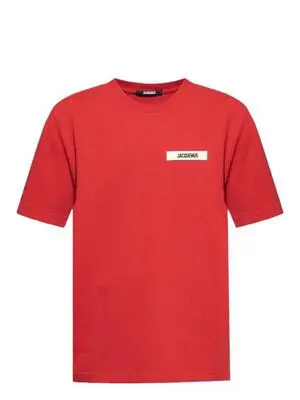 Jacquemus Logo Patch Crewneck T-shirt - Red