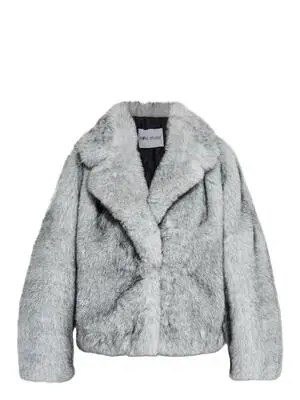 STAND STUDIO STAND STUDIO India Faux Fur Jacket Gray