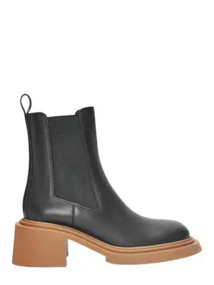 Loewe Chelsea Boot In Calfskin - Black