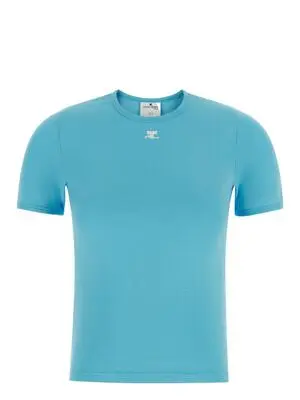 COURREGES Courrèges Signature Logo Crewneck T-shirt - Blue