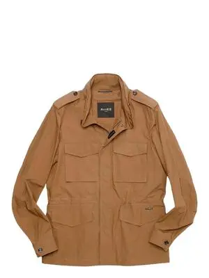 MOORER Denver-25" Jacket With Concealed Zip And Flap Pockets - Brown