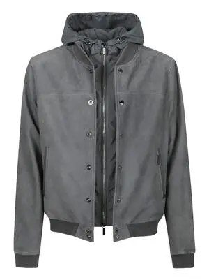 MOORER Hooded Jacket - Grey