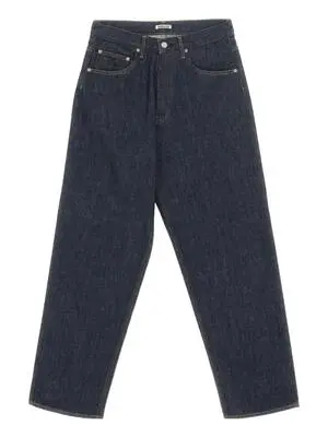 Auralee Straight-leg Cut Jeans - Black
