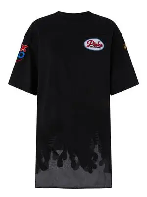 Pinko Logo-appliqué T-shirt - Black
