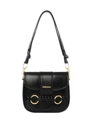 See By Chloé Saddie Leather Crossbody Bag - Black