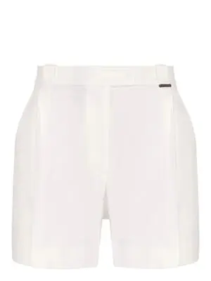 Brunello Cucinelli Monili Detailed High-waisted Shorts - White
