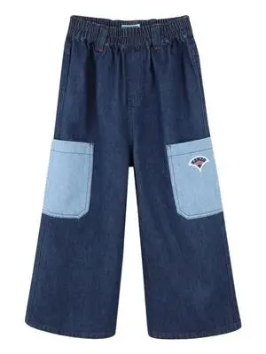 Kenzo Elasticated Waist Jeans With Pockets - Blue