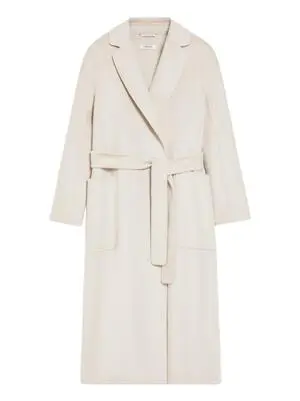 Max Mara Max Mara Belted Long-Sleeved Coat Ice
