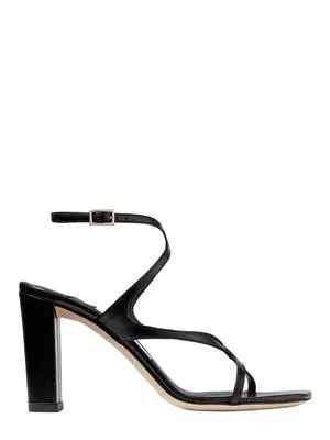 JIMMY CHOO Azie 85 Ankle Strap Sandals - Black