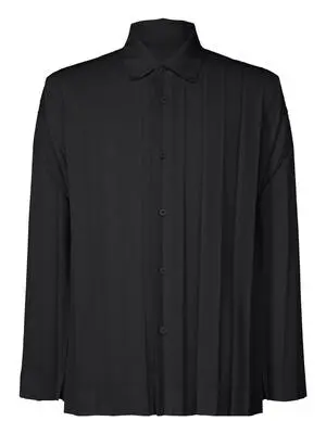 Issey Miyake Homme Plissé Edge Ensemble Shirt - Black