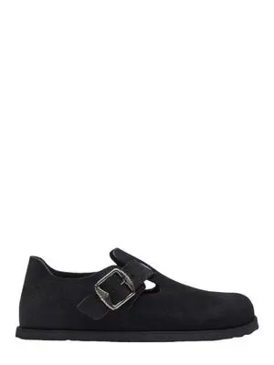 BIRKENSTOCK Suede Mary Jane Flat - Black