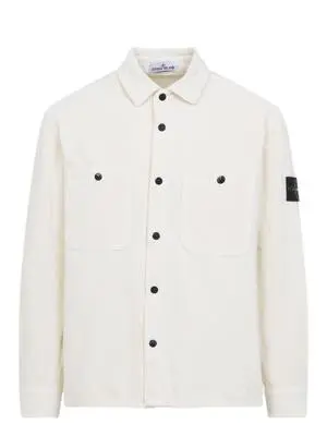 Stone Island Stone Island Cotton Overshirt Ivory