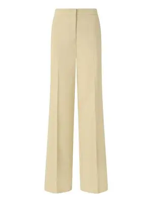Pinko Stretch Pleated Wide-leg Trousers - Nude