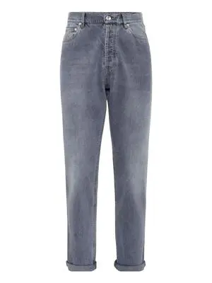 Brunello Cucinelli Brunello Cucinelli Iconic Fit Denim Jeans Beluga Gray