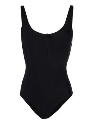 Moncler Logo-print Sleeveless Bodysuit - Black