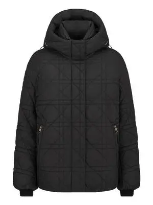 Dior Alps Macrocannage Hooded Down Jacket - Black
