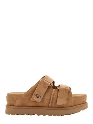 UGG Goldenstar Hi Open-toe Slides - Brown