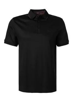 Hugo Boss X Porsche Logo Embroidered Polo Shirt - Black