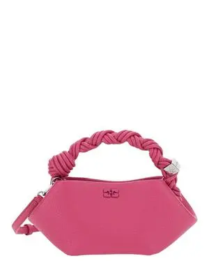 GANNI Small Bou Top Handle Bag - Red
