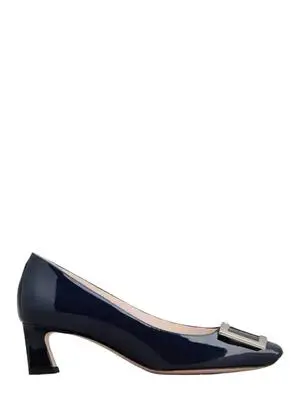 ROGER VIVIER Roger Vivier Trompette Embellished Buckle Pumps Blue
