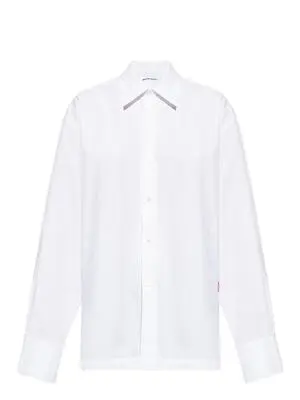 ALEXANDER WANG Alexander Wang T Logo Embroidered Buttoned Shirt