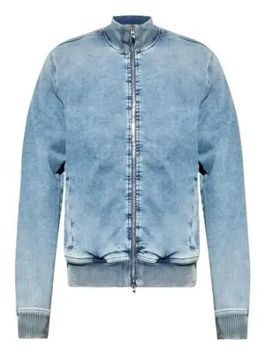 DIESEL® Zip-front Denim Jacket - Blue