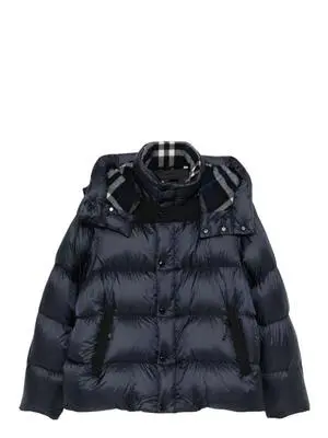 Burberry Quilted Hooded Down Jacket - Black