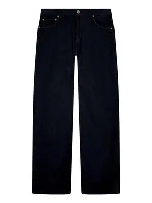 DONDUP Straight Leg Corduroy Trousers - Black