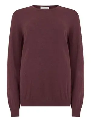 ROBERTO COLLINA Crew Neck Knitted Sweater - Red