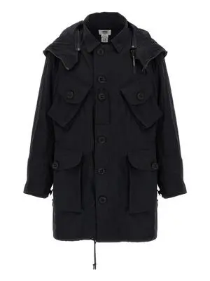 Junya Watanabe X C.p. Company Hooded Parka - Black